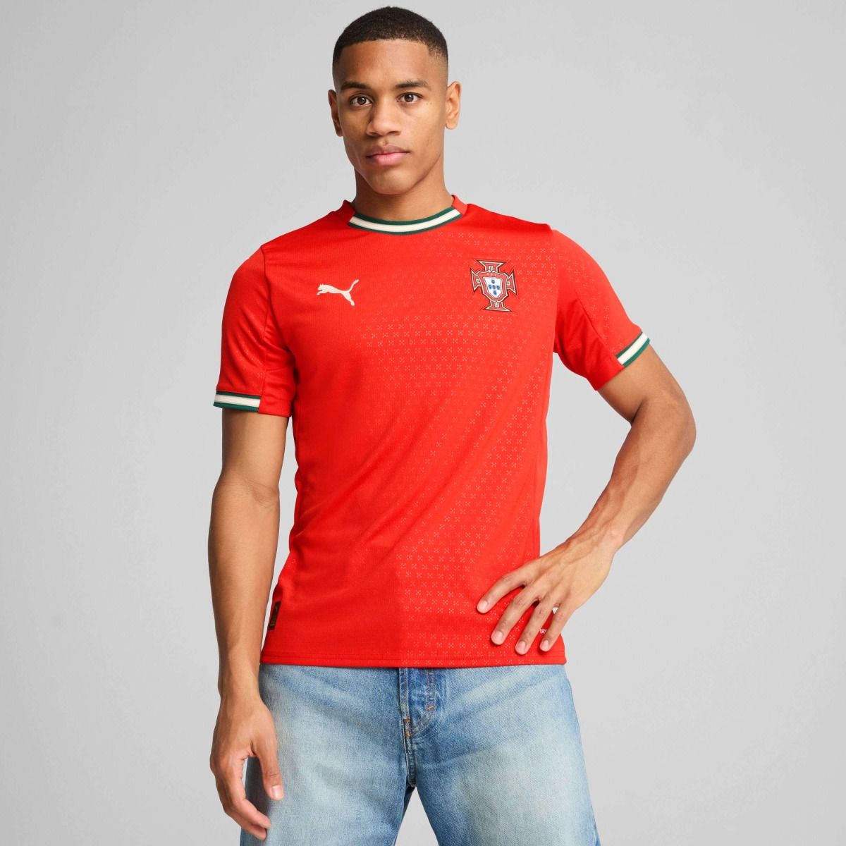 PUMA FPF Home Jersey Replica Red-Sugared-Almond color Men's